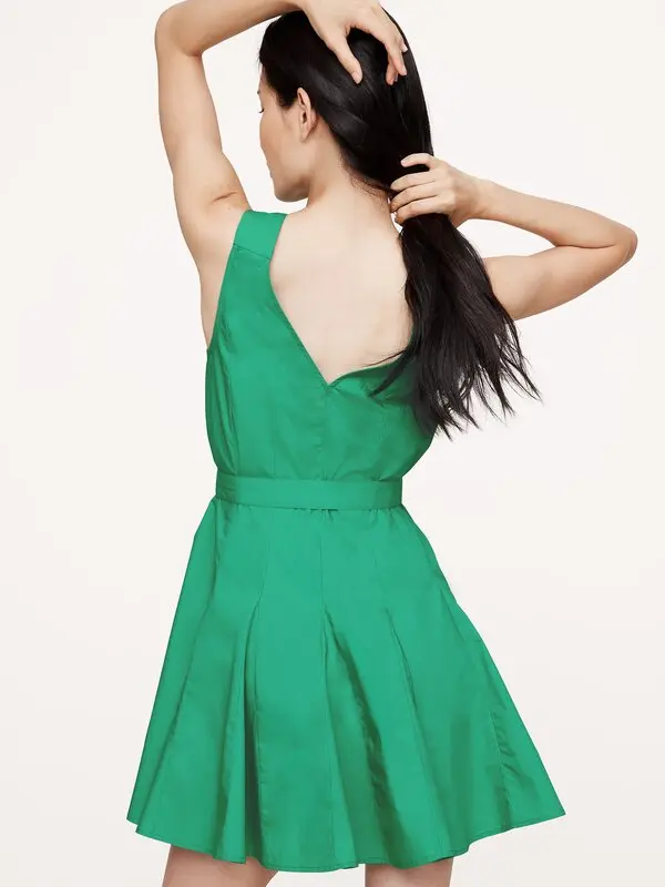 slim fit dress slacks Ganni Draped long dress Brown - Women main image 0
