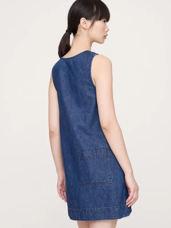Banana Republic Denim Shift Dress - Dark Wash