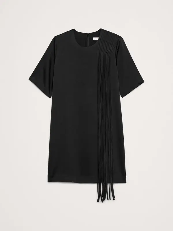 Banana Republic Satin Fringe Shift Dress