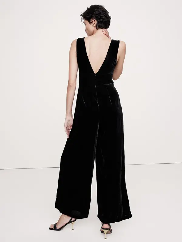 Banana Republic Velvet Jumpsuit