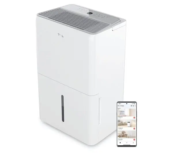TCL 4,500 Sq. Ft. Smart 50 Pint Dehumidifier - One-color