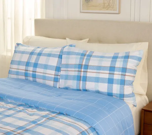 MARTHA STEWART Plaid Comforter Set Twin - One-color