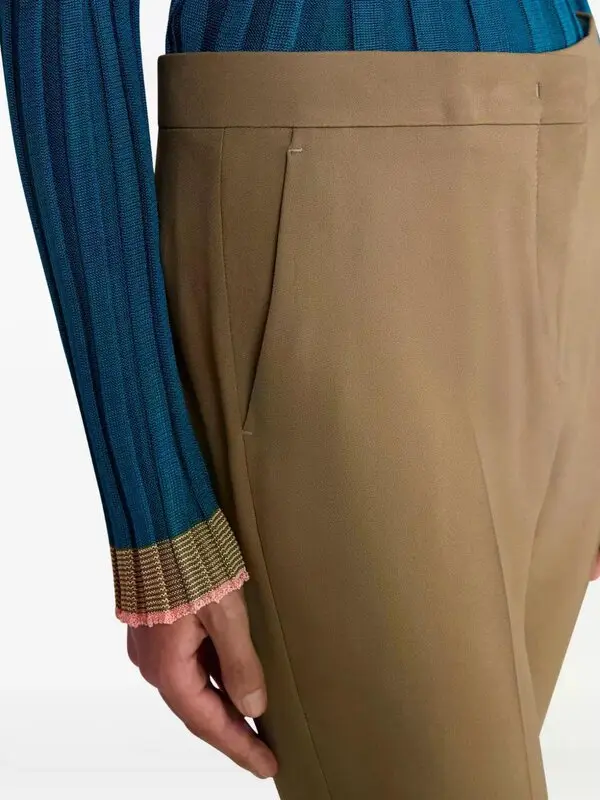 Etro Cady Cigarette Cuffed Trousers
