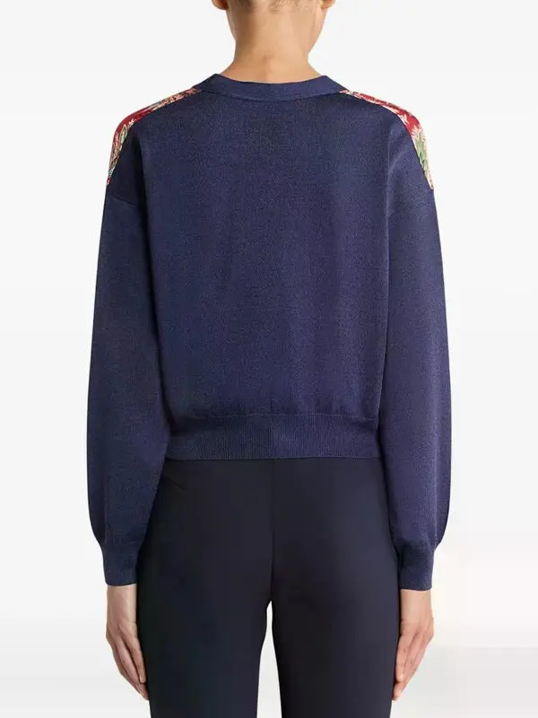 Etro Paisley-print Cropped Cardigan