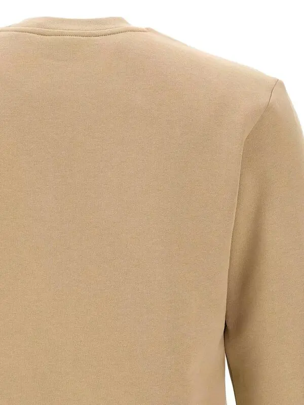 Lacoste Logo-patch Crew-neck Sweatshirt - Neutrals