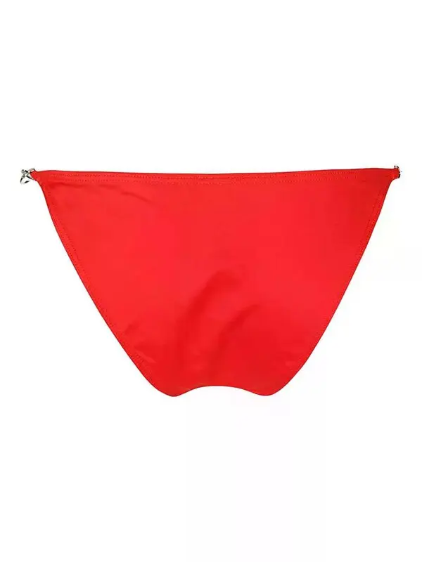 DIESEL® Logo-plaque Side-ring Bikini Bottom - Red