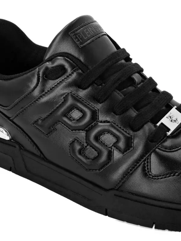 PLEIN SPORT Logo Leather Sneakers