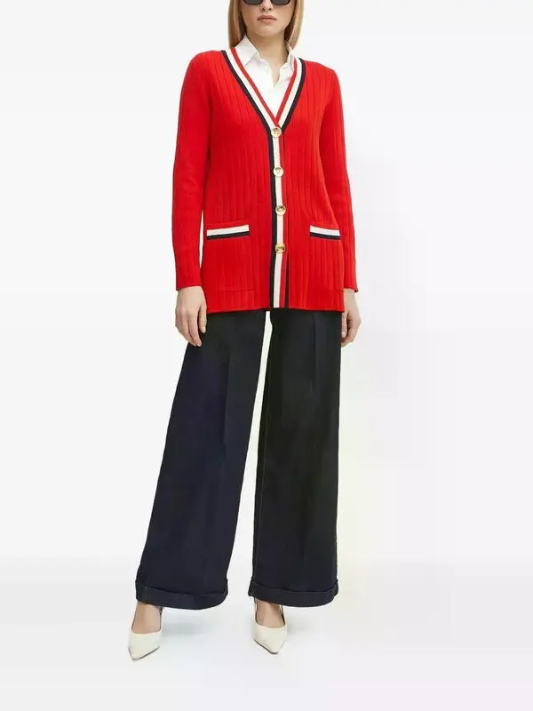 Luisa Spagnoli Ribbed-knit Button Cardigan