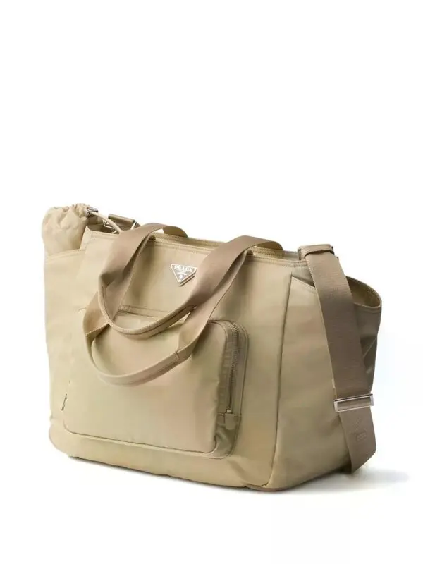 Prada Re-nylon Baby-bottle Tote Bag - Neutrals