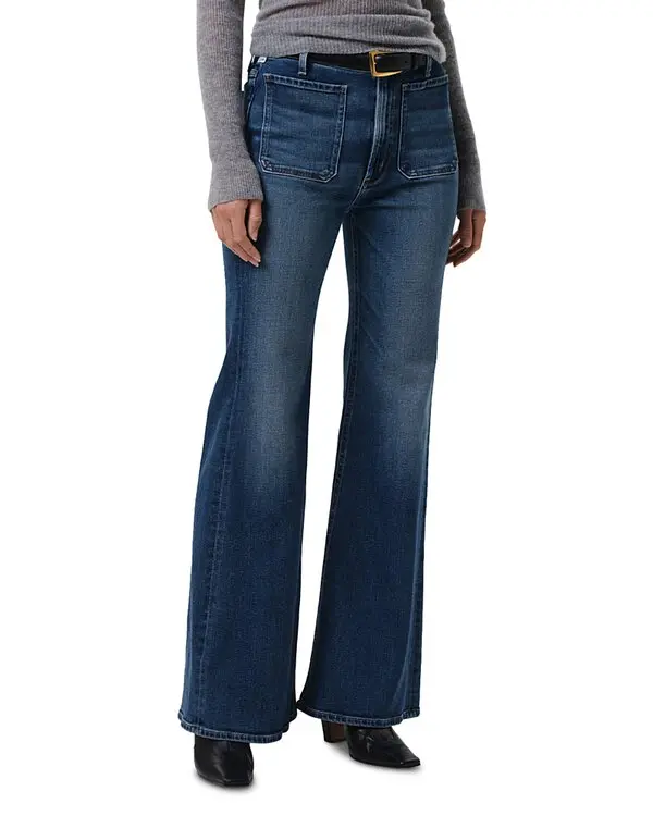 Citizens Of Humanity Kimberly Patch Pocket High-rise Flare Leg Jeans