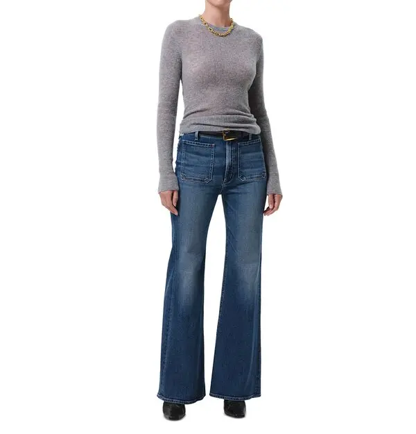 Citizens Of Humanity Kimberly Patch Pocket High-rise Flare Leg Jeans