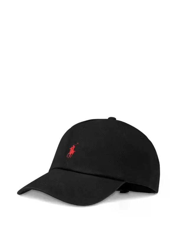 Polo Ralph Lauren Embroidered Logo Baseball Cap - Black