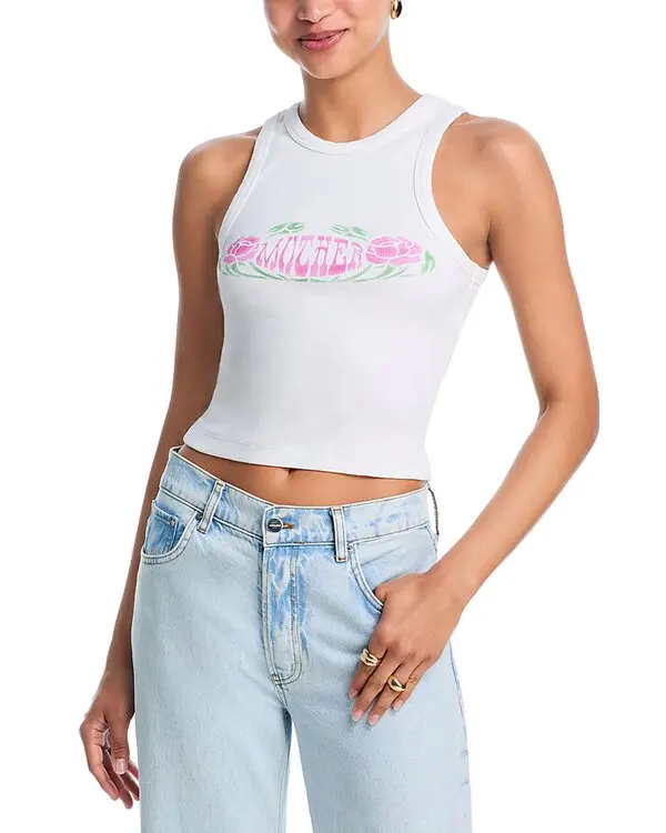 MOTHER The Chin Up Crop Tank
