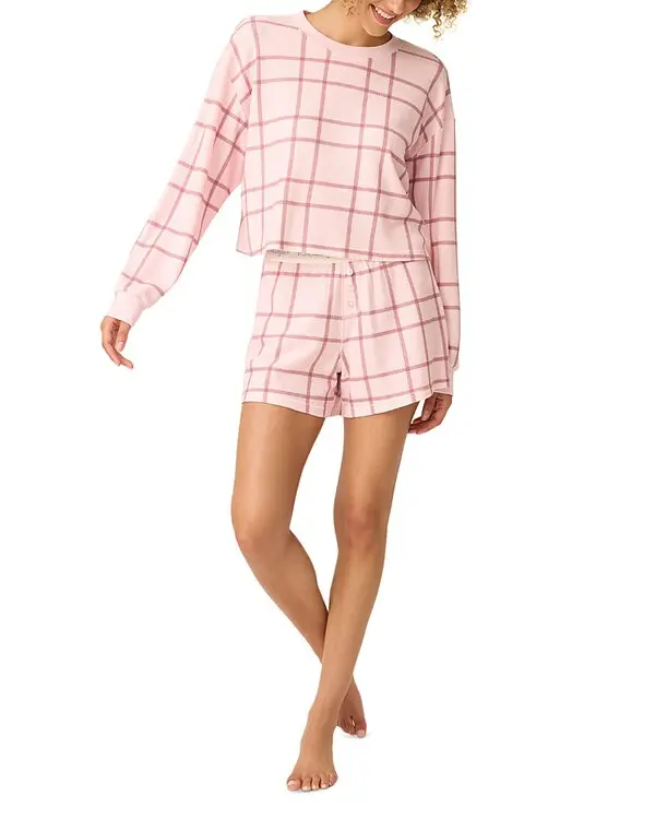 PJ Salvage Boyfriend Boxer Pj Set - Baby Pink