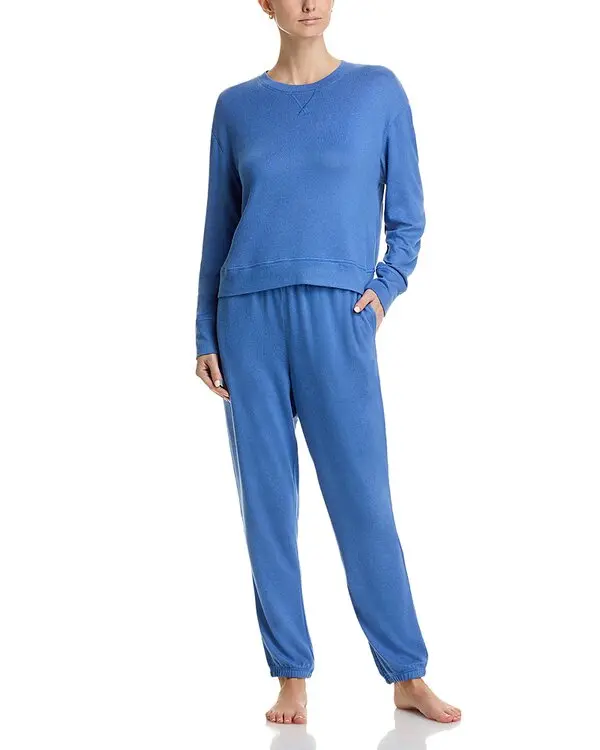 Aqua Sleep Lazy Days Pajama Set Exclusive - Heather Blue