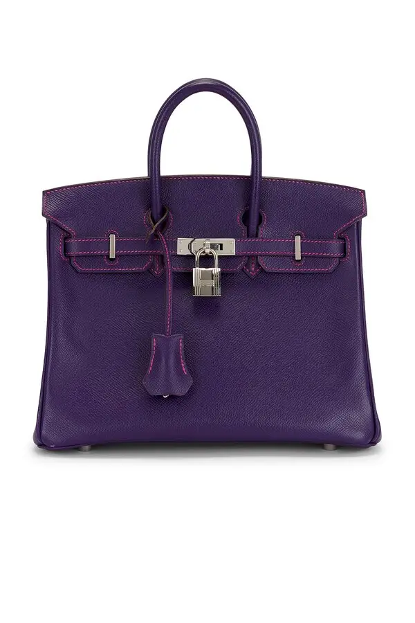 Hermès Epsom Birkin 25 Handbag - Bleu Iris