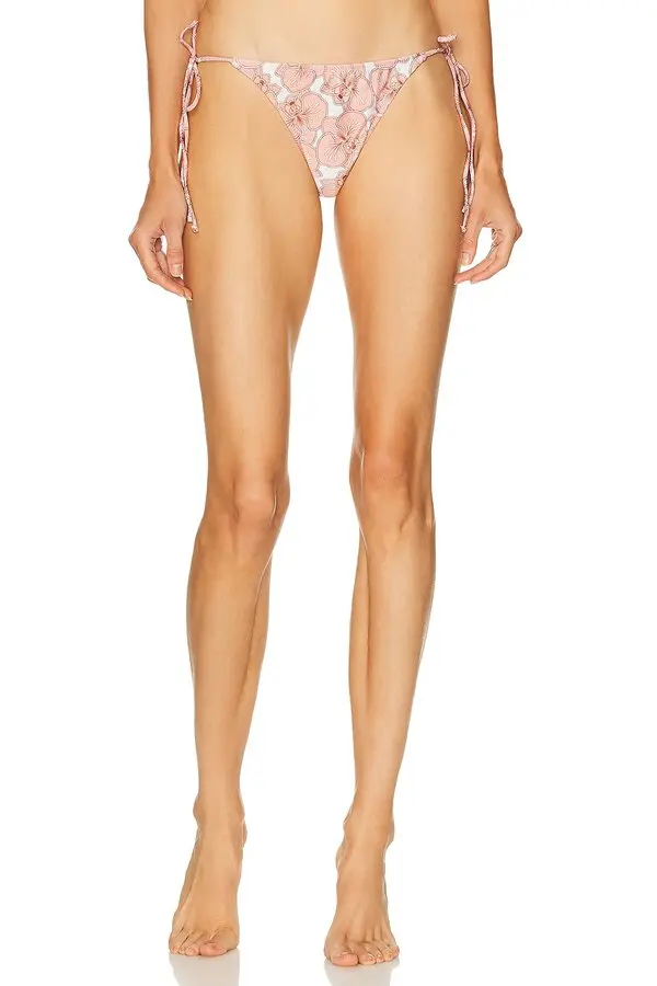 SHANI SHEMER Tuli Bikini Bottom - Pink Print