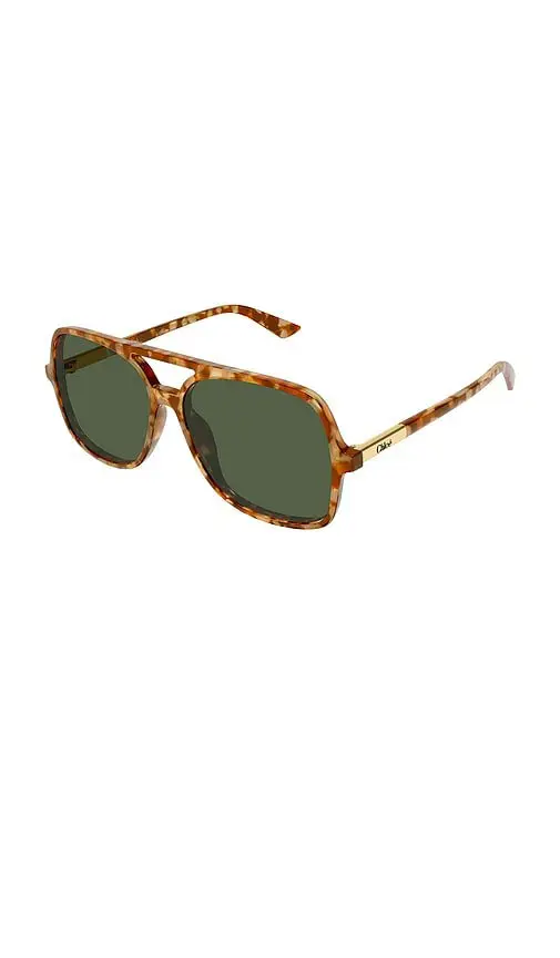 Chloé Aviator Sunglasses - Brown