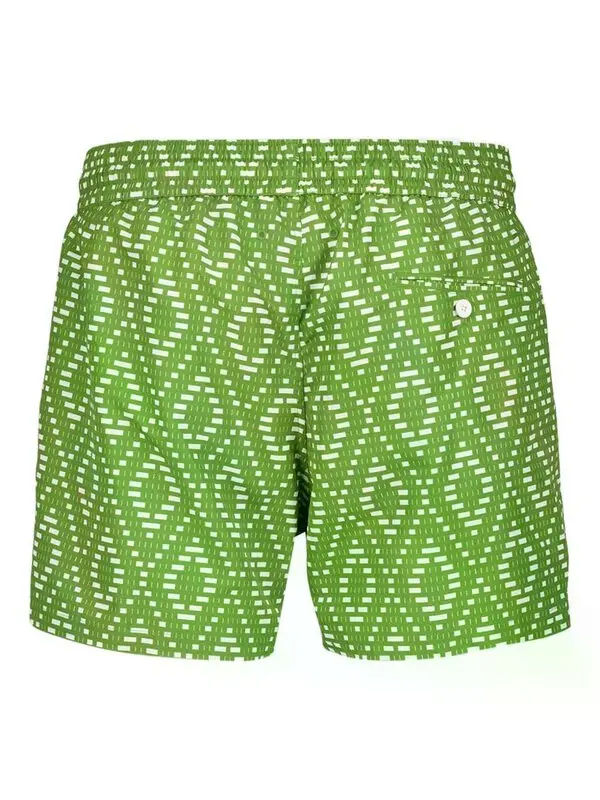 Frescobol Carioca Printed Board/boxer Swim Shorts - Green