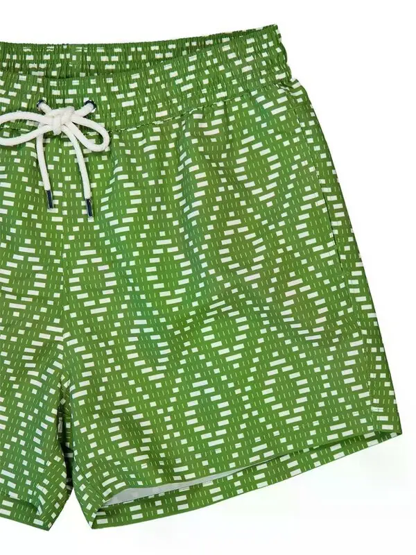 Frescobol Carioca Printed Board/boxer Swim Shorts - Green
