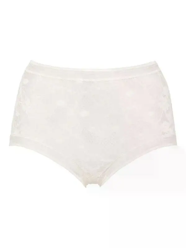 ERES Acacia Floral-lace High-waisted Briefs - White