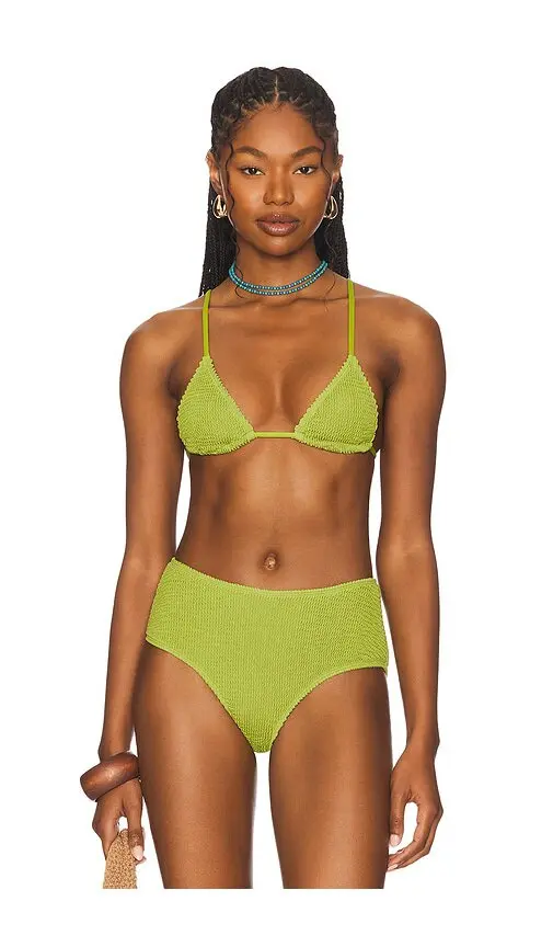 WeWoreWhat Cooper Bikini Top - Citron