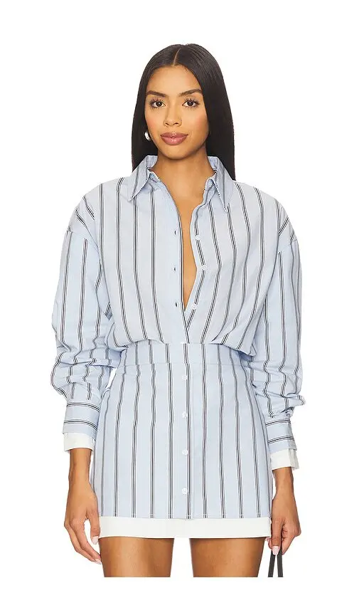 Line & Dot Leia Shirt - Blue Multi