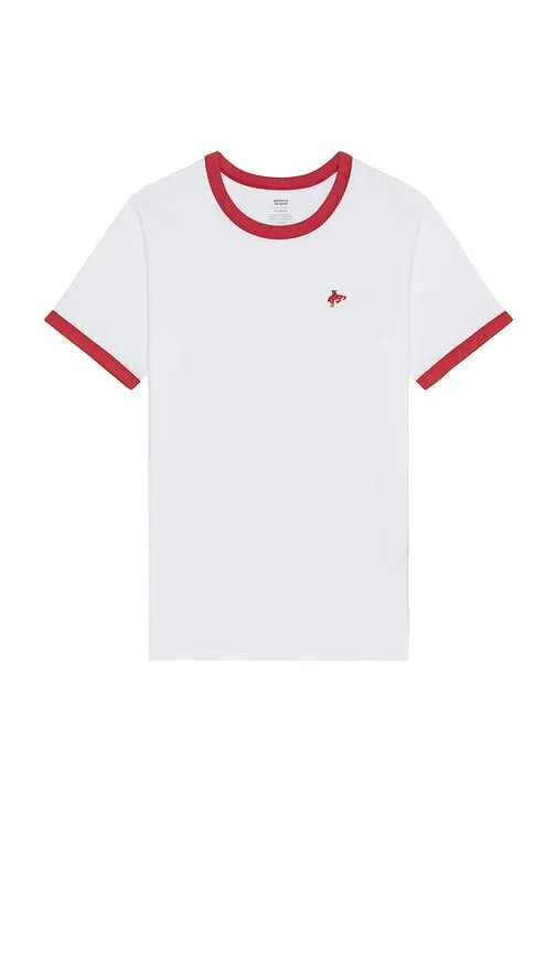 LEVI'S Retro Ringer Tee In White