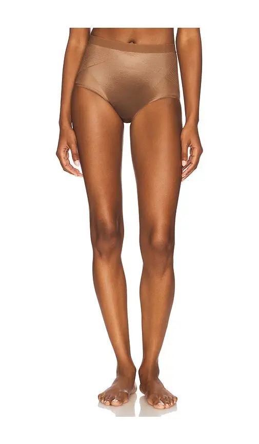 Spanx Shape Invisible Brief - Chestnut Brown