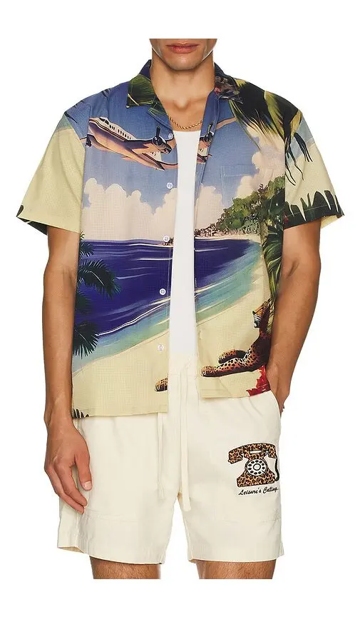 DUVIN DESIGN Beach Landing Buttonup Shirt