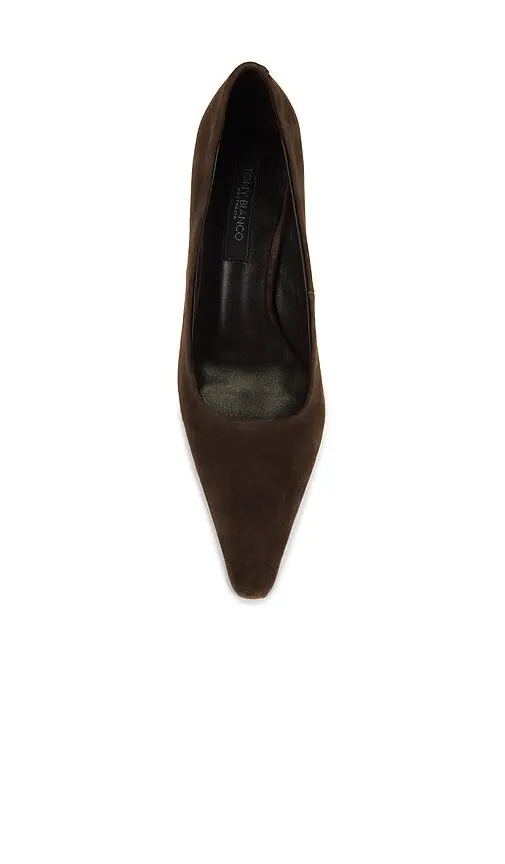 TONY BIANCO Swish Sculptural Heel Pumps - Espresso