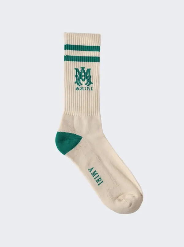 Amiri Ma Stripe Ankle Socks - Varsity Green