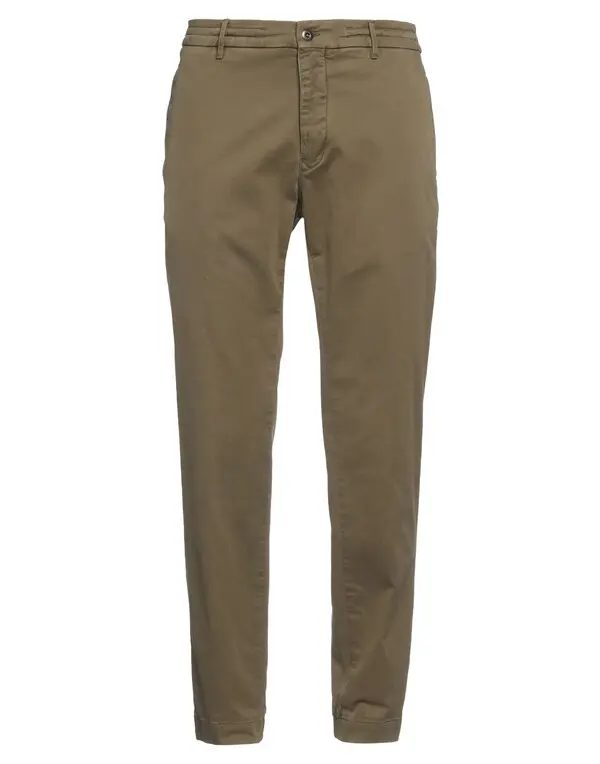 Incotex Cotton Elastane Tapered Slim Fit Pants - Green