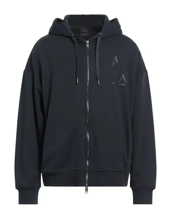 Armani Exchange Cotton Blend Terry Zip-up Hoodie