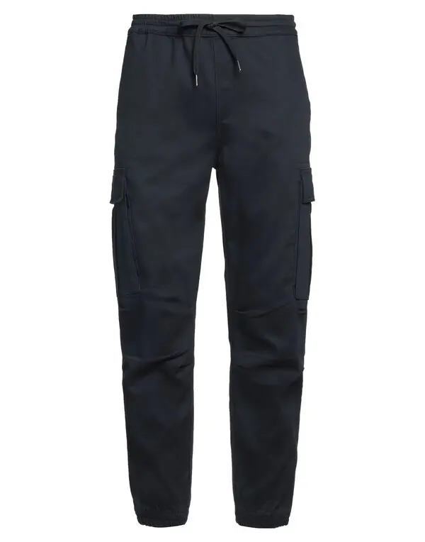 Armani Exchange Cargo Pants With Brand Logo - Navy