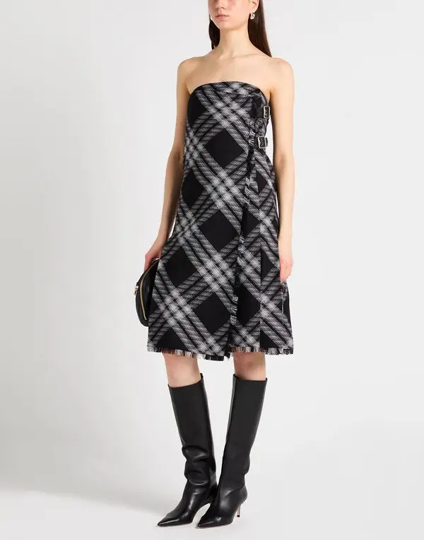 black fit and flare mini dress Black Long Sleeve Dress Fit & Flare Boat Neck Cocktail Party Dress |  Structured Skater LBD with Button Cuffs for Evening & Date Night