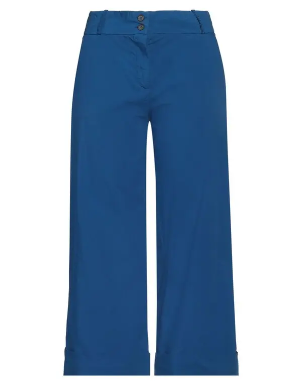 Rossopuro Solid Culottes With Folded Hem