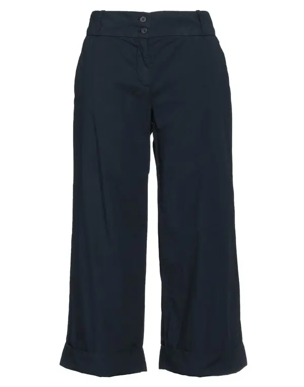 Rossopuro Solid Culottes With Folded Hem