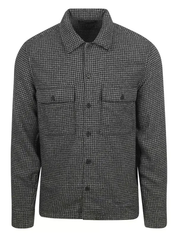 Marc O'polo Houndstooth-check Button-up Overshirt
