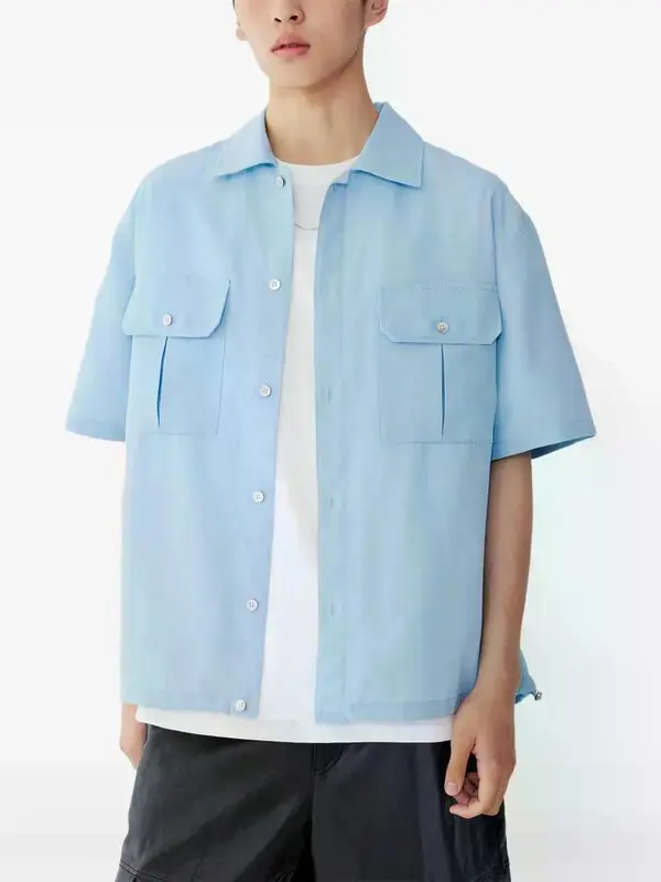 STUDIO TOMBOY Drawstring Cotton-blend Shirt