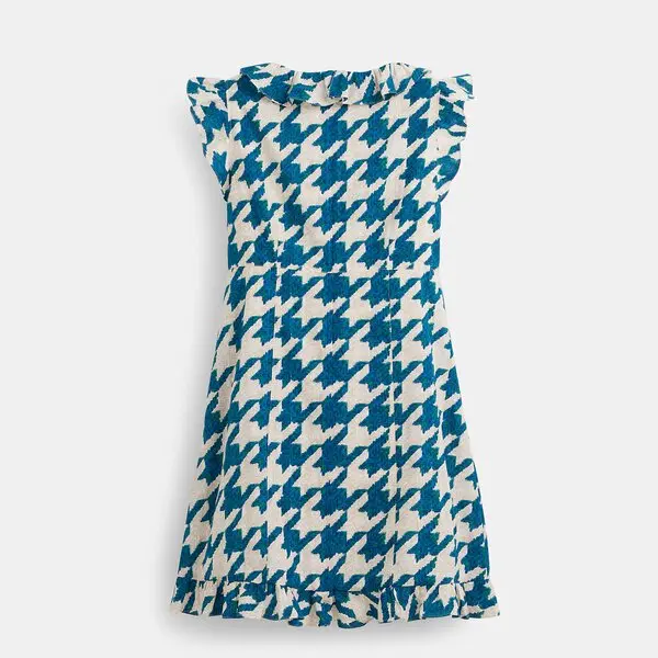 COACH Restored Printed Mid-length Ruffle Dress