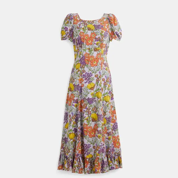 COACH Restored Floral Midi Dress