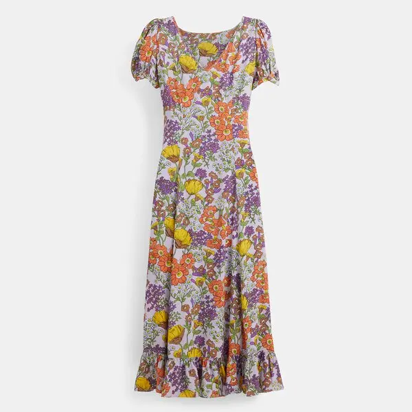 COACH Restored Floral Midi Dress