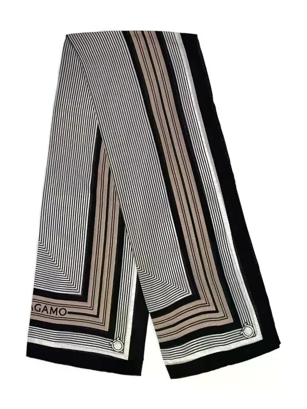 FERRAGAMO Wool Scarf - Neutrals