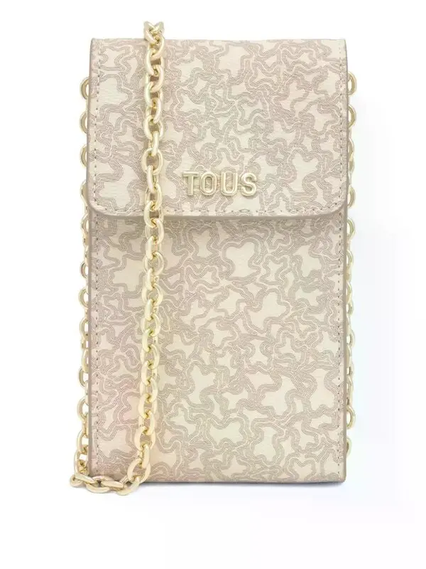 TOUS Logo-print Chain-strap Phone Bag - Neutrals