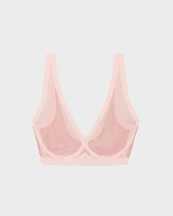 EBY Mesh Bralette, Seamless - Murex Shell