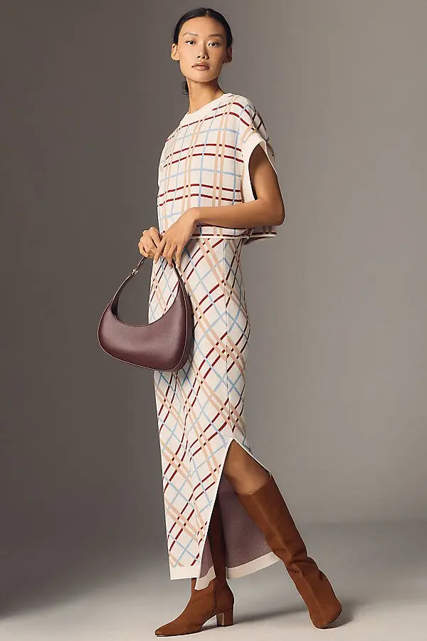Maeve Two-piece Sleeveless Sweater Top And Dress