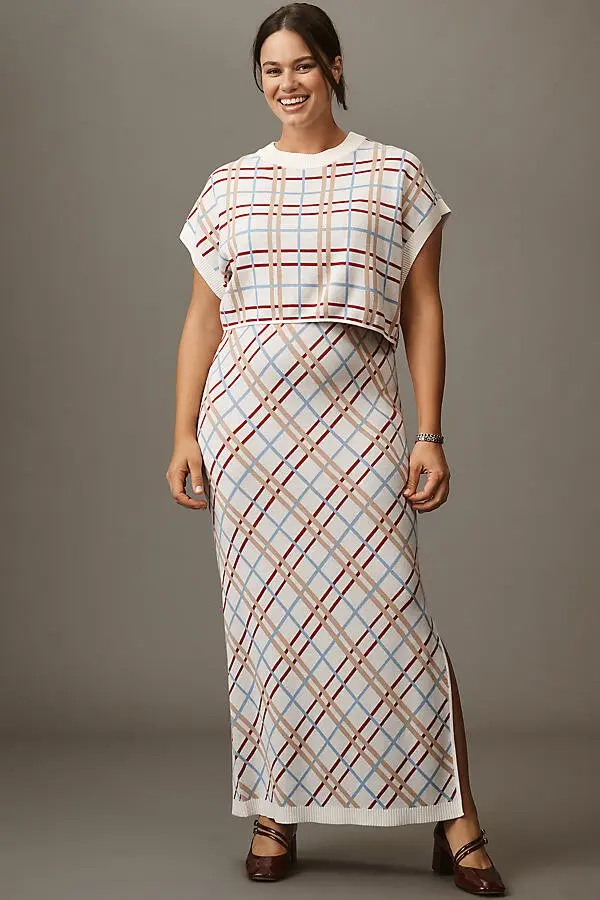 Maeve Two-piece Sleeveless Sweater Top And Dress