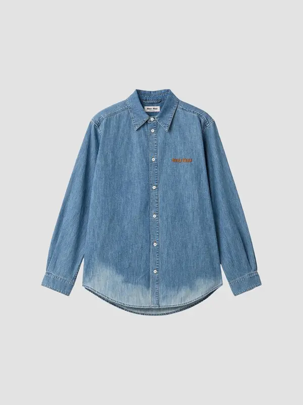 Miu Miu Chambray Shirt - Blue