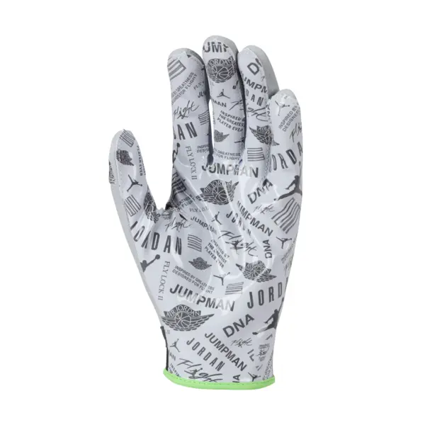Jordan Fly Lock 2.0 Football Gloves - Grey | Editorialist
